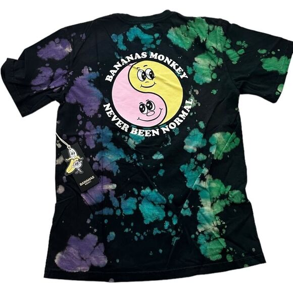 Bananas Monkey | Shirts & Tops | Bananas Monkey Youth Black Tie Dyeyin ...